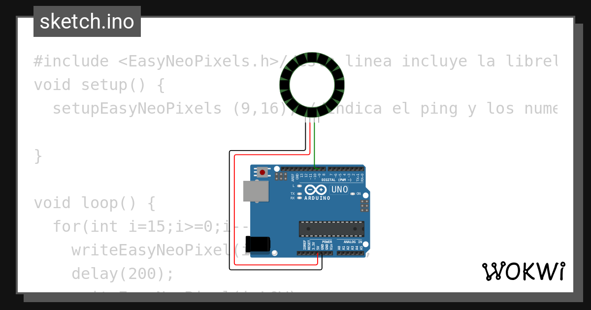 Neopixels Ring I Wokwi Esp32 Stm32 Arduino Simulator 3192