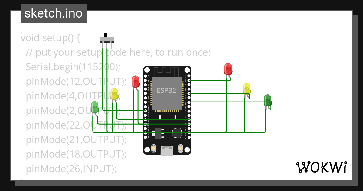 traffic - Wokwi ESP32, STM32, Arduino Simulator