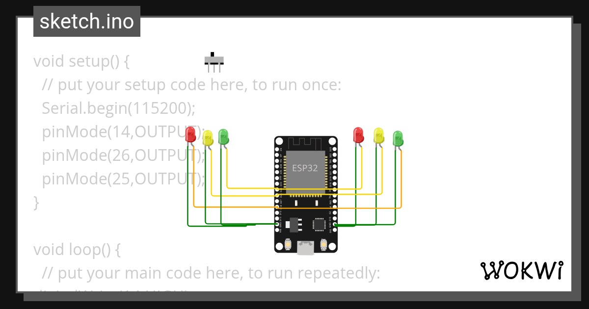 tarffic light - Wokwi ESP32, STM32, Arduino Simulator tarffic light - Wokwi ESP32, STM32, Arduino Simulator