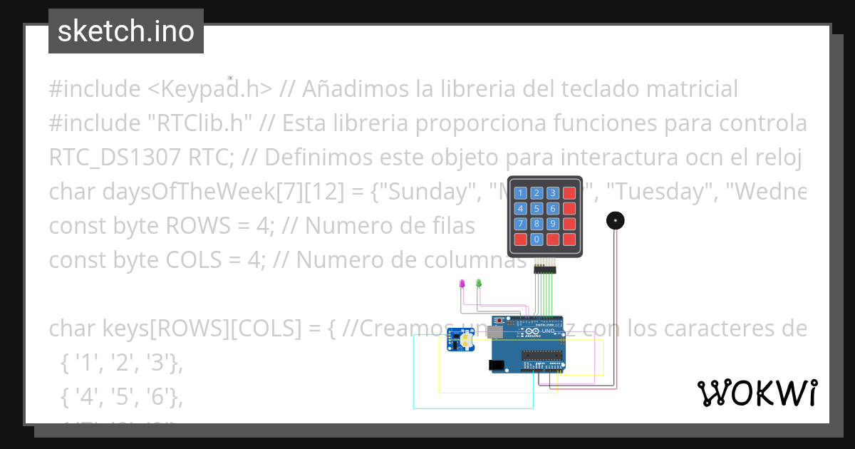 version 5 contraseña - Wokwi ESP32, STM32, Arduino Simulator