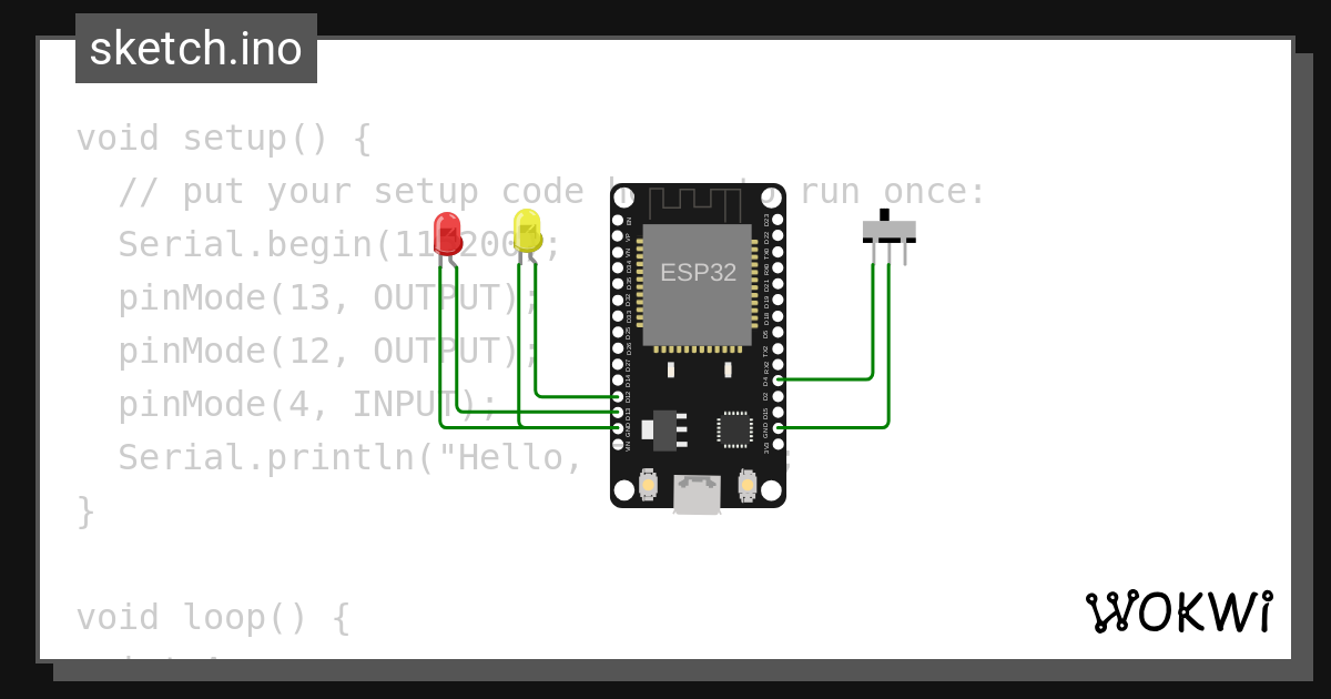 Traffic Signal Wokwi Esp32 Stm32 Arduino Simulator
