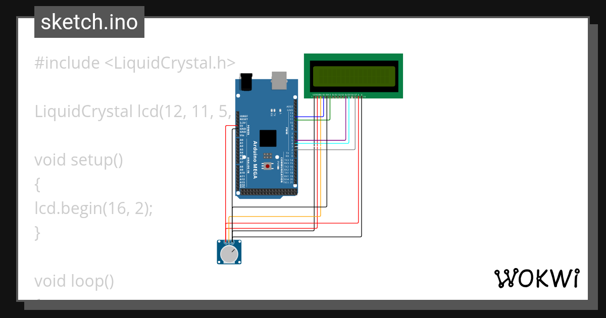 LCD Display - Wokwi ESP32, STM32, Arduino Simulator
