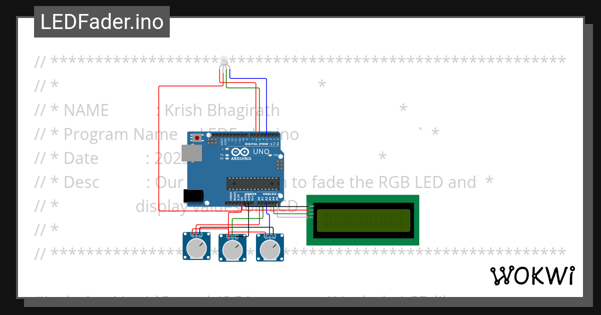 LEDFader.ino - Wokwi ESP32, STM32, Arduino Simulator