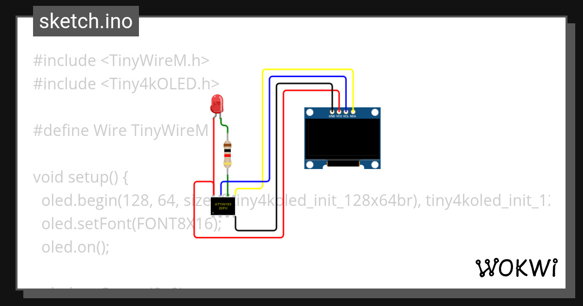 attiny85-ssd1306-hw-scroll - Wokwi ESP32, STM32, Arduino Simulator attiny85-ssd1306-hw-scroll - Wokwi ESP32, STM32, Arduino Simulator