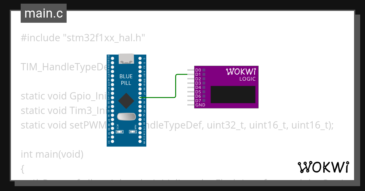 Blue Pill ADC - Wokwi ESP32, STM32, Arduino Simulator
