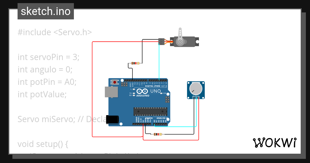 Servo Amb Potenciòmetre Wokwi Esp32 Stm32 Arduino Simulator 9385