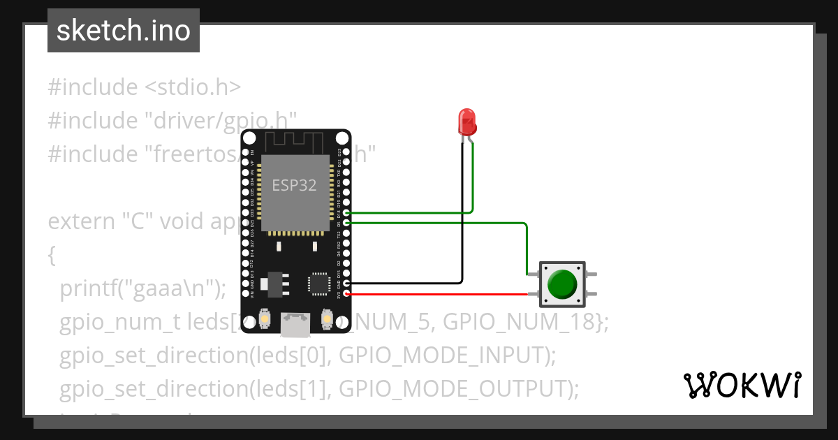 button - Wokwi ESP32, STM32, Arduino Simulator