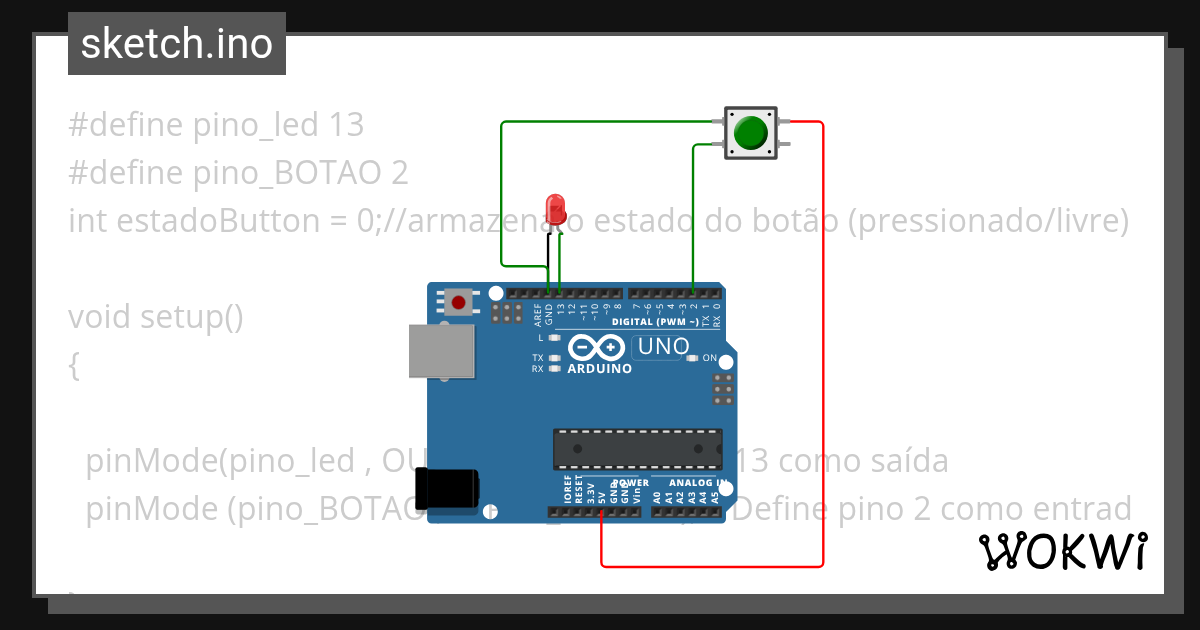 2 led com botao Copy - Wokwi ESP32, STM32, Arduino Simulator