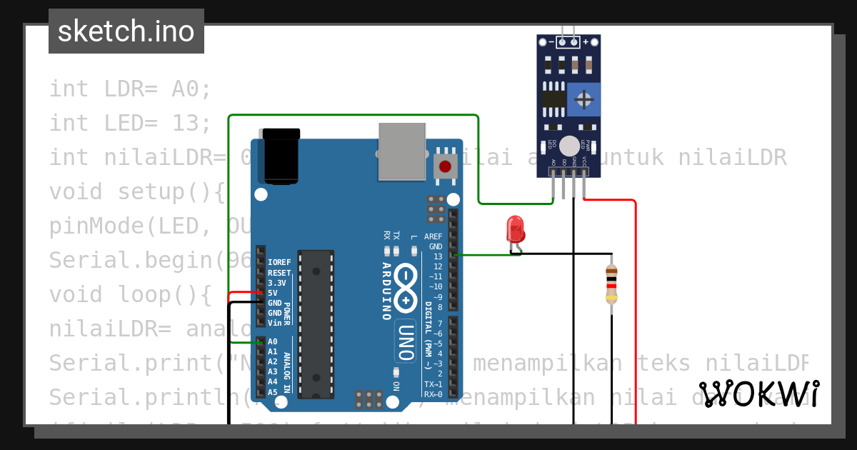 Ldr Wokwi Esp32 Stm32 Arduino Simulator 0827