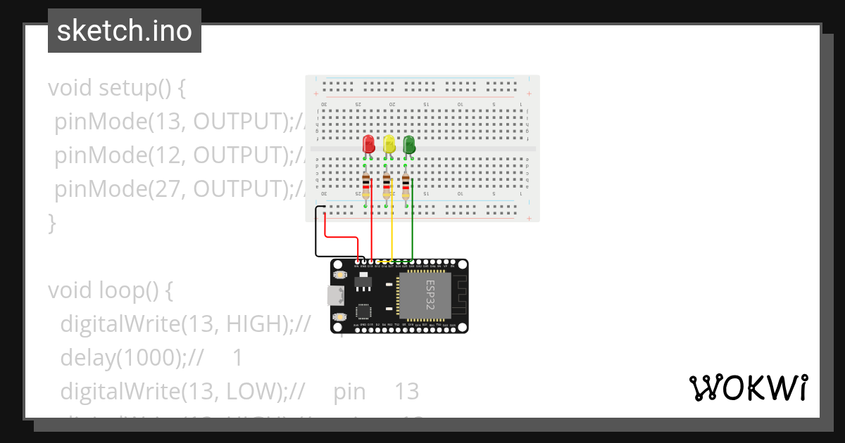 w4 - Wokwi ESP32, STM32, Arduino Simulator