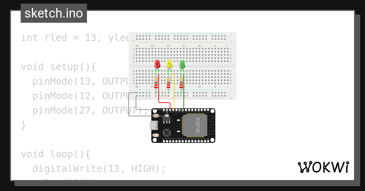 Esp Led Project11120310 Wokwi Esp32 Stm32 Arduino Simulator 7233