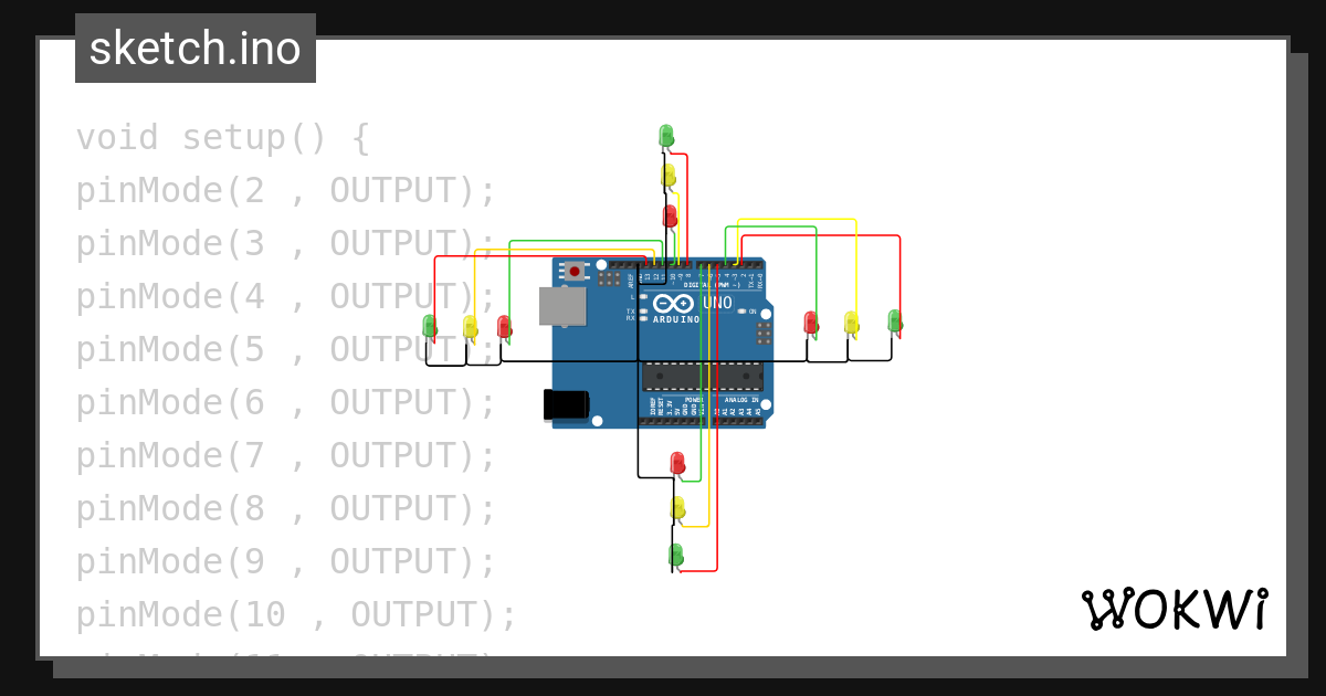 Led Copy Wokwi Esp32 Stm32 Arduino Simulator 4014