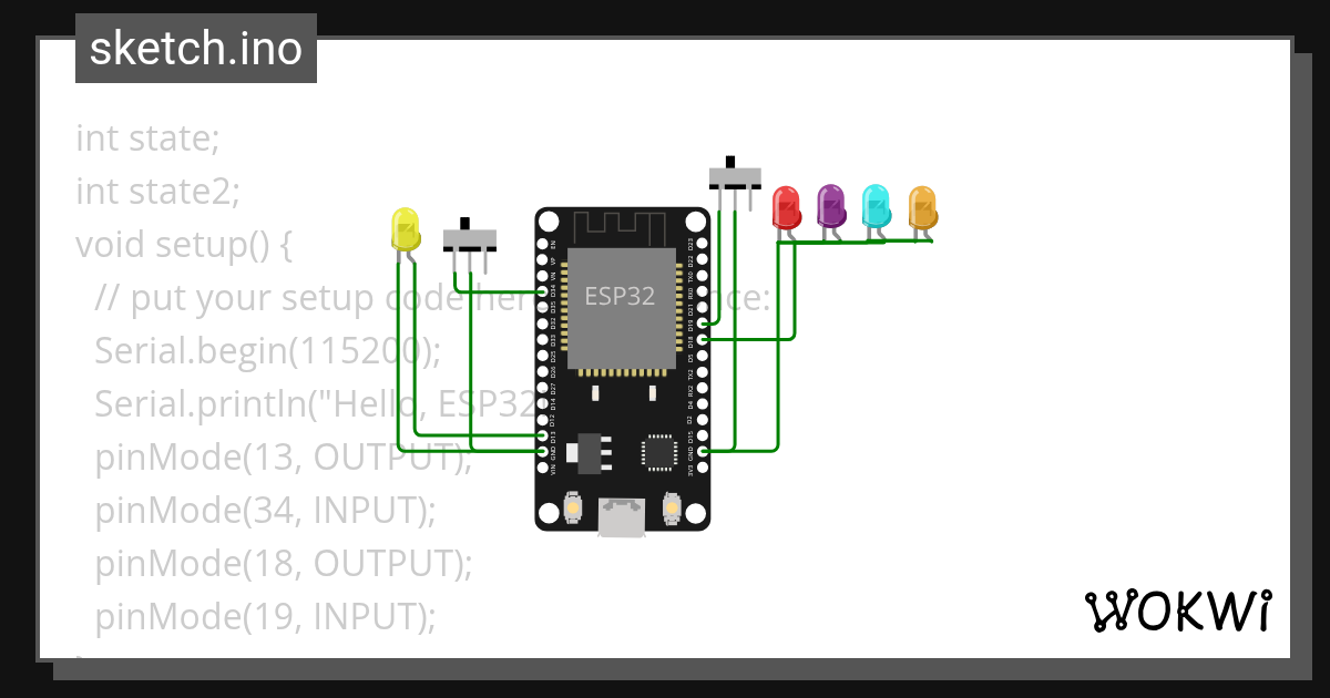 Switch Wokwi Esp32 Stm32 Arduino Simulator 6391