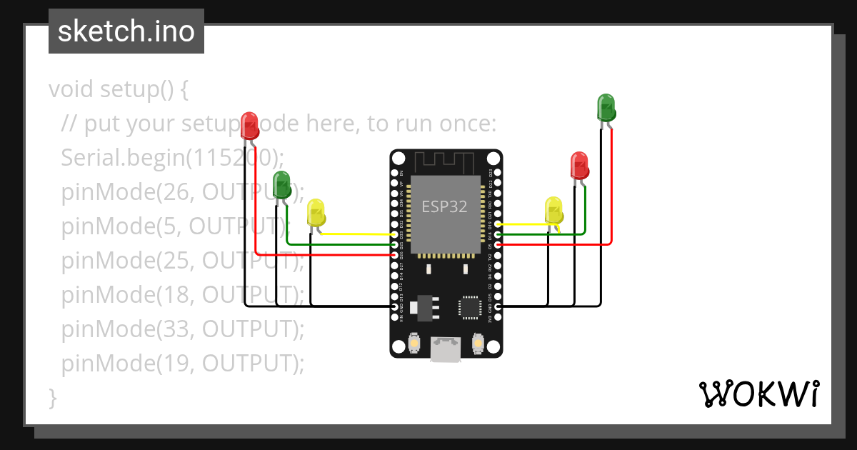 day 1 - Wokwi ESP32, STM32, Arduino Simulator