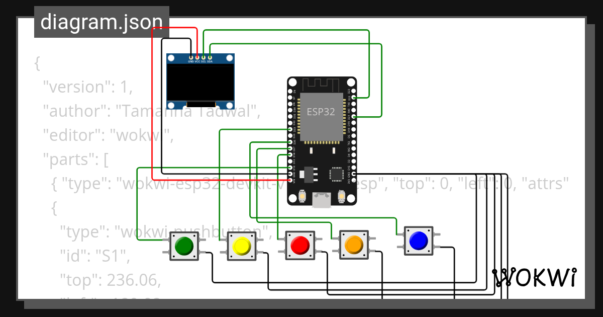 Project258-elevatorDisplay2 - Wokwi ESP32, STM32, Arduino Simulator