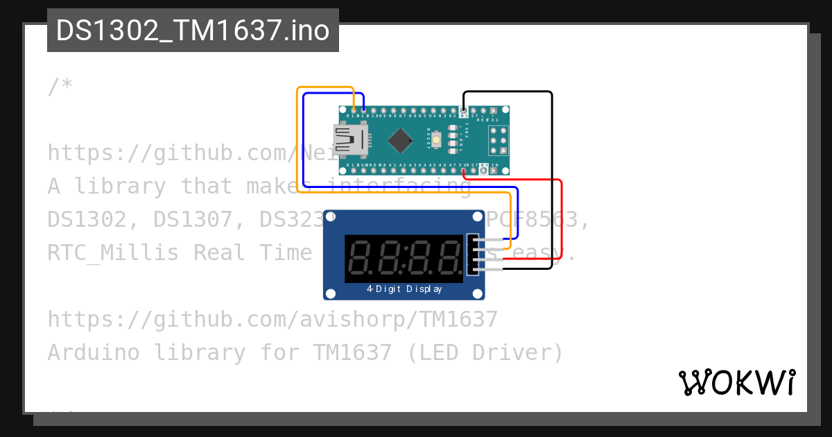 Ds1302neiron Copy Copy Wokwi Arduino And Esp32 Simulator 9130