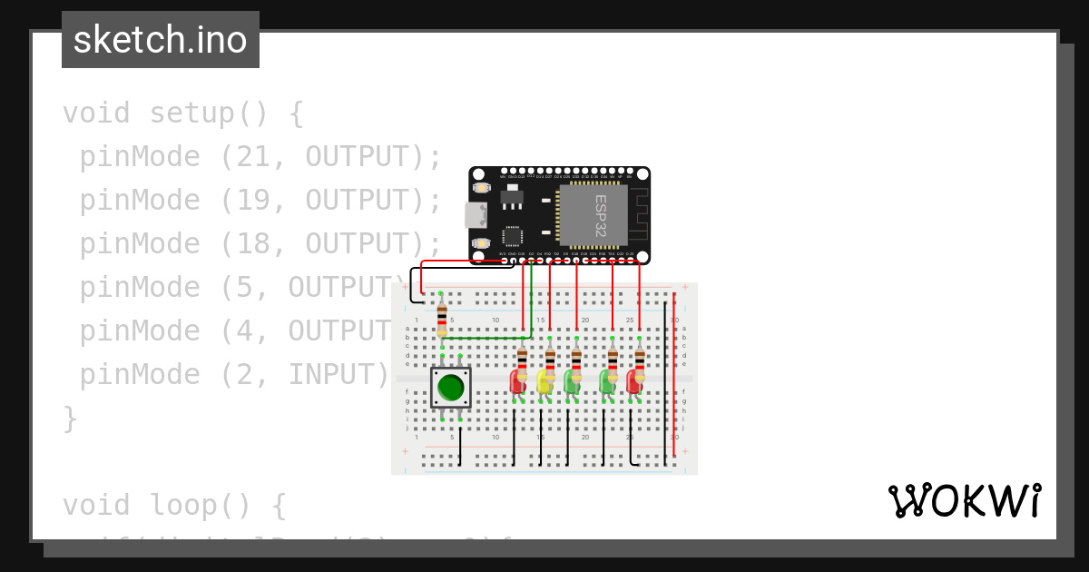 Semaforo Wokwi Esp32 Stm32 Arduino Simulator