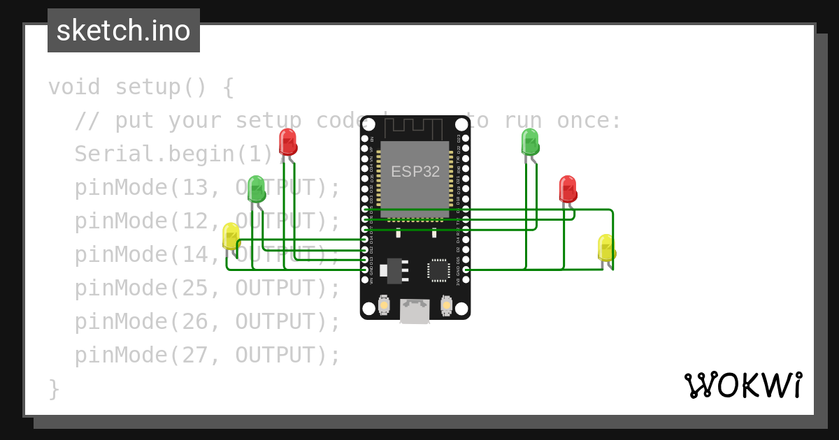 Lights Wokwi Esp32 Stm32 Arduino Simulator 9130
