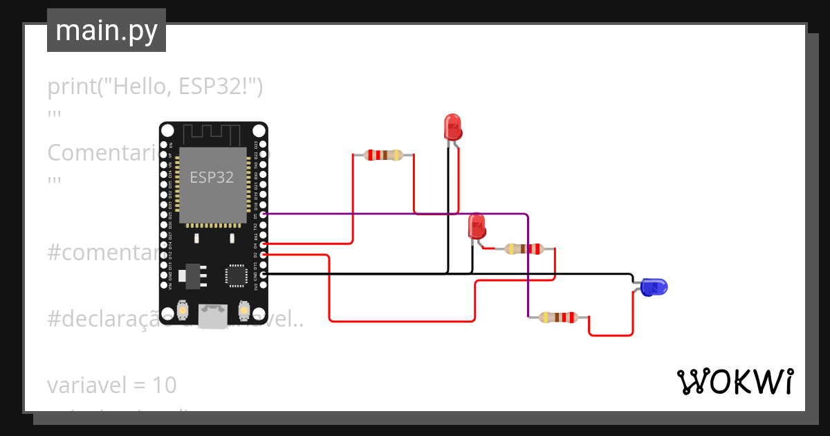 Aula 10-03 - Wokwi ESP32, STM32, Arduino Simulator