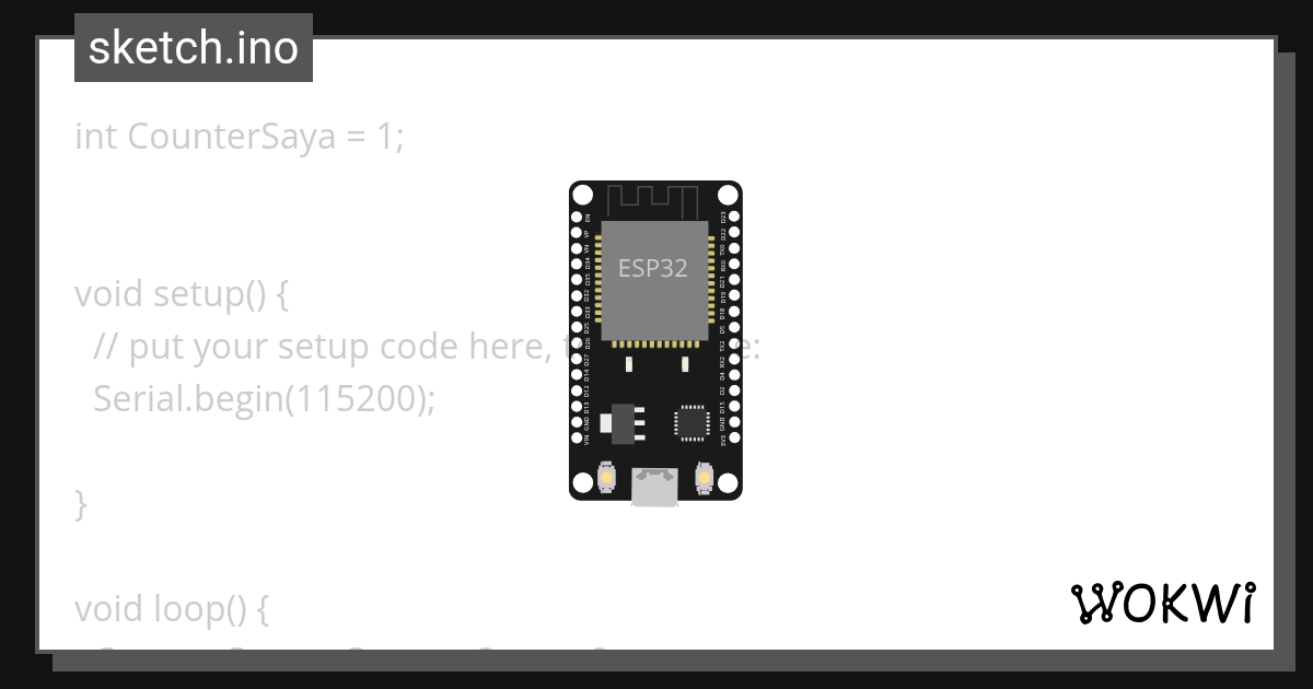 Latihan 1b Wokwi Esp32 Stm32 Arduino Simulator 