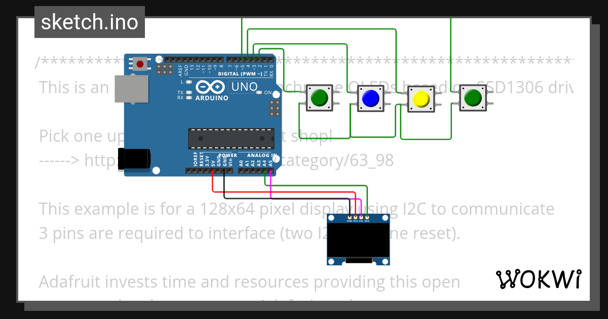 Display Menu Wokwi Esp32 Stm32 Arduino Simulator