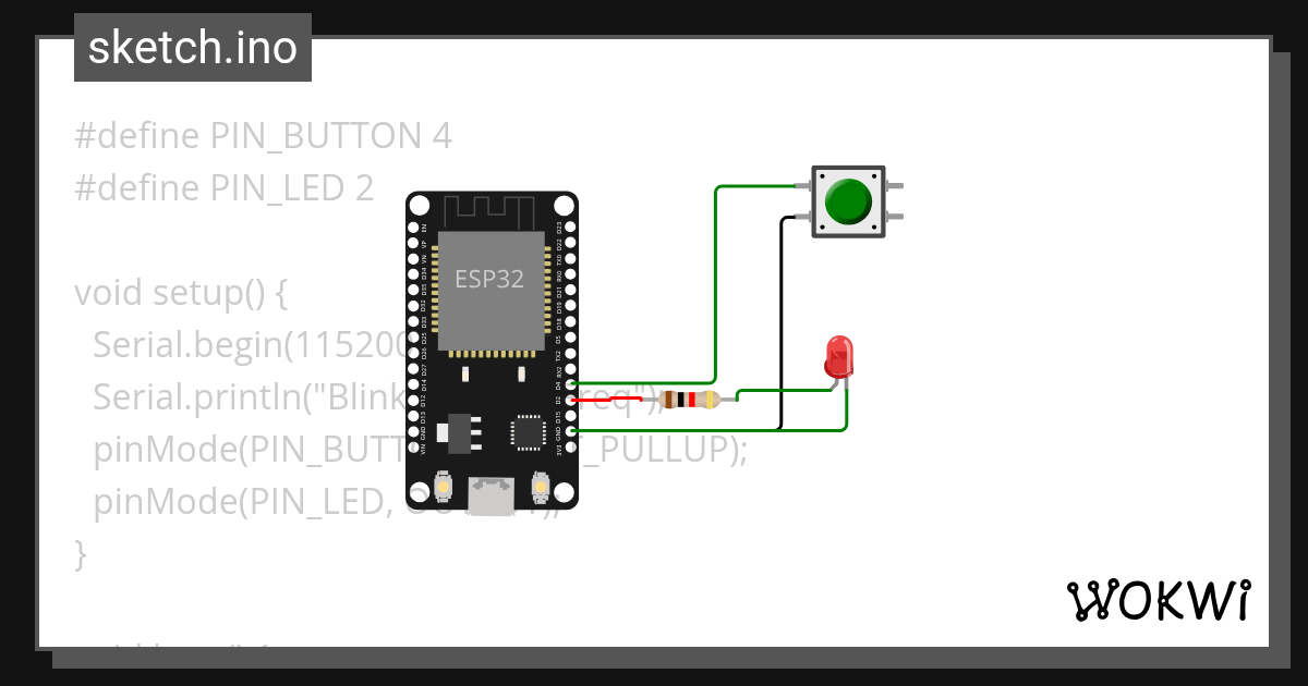 blink-button-hz - Wokwi ESP32, STM32, Arduino Simulator