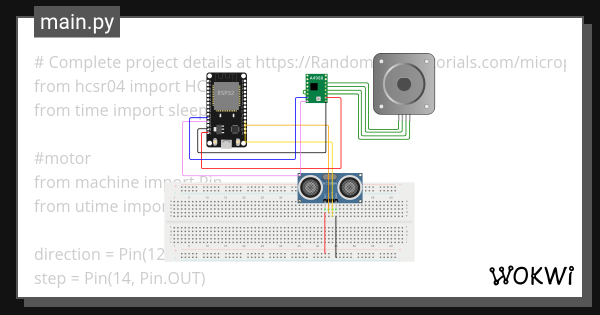 2.5.3: Driverless Car - Wokwi ESP32, STM32, Arduino Simulator