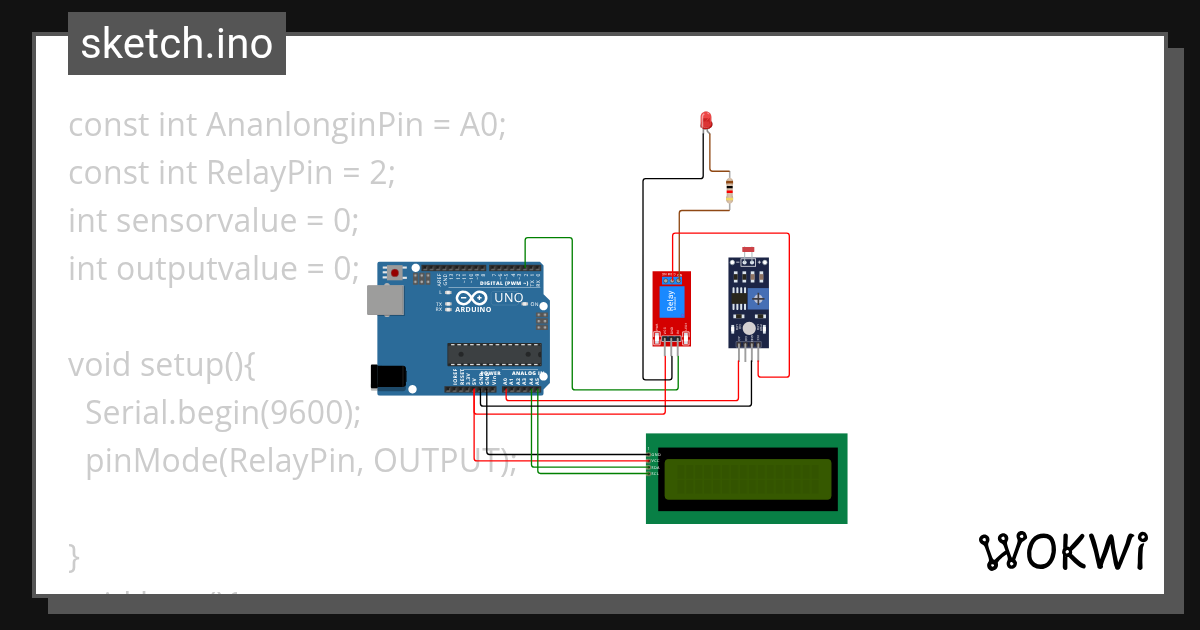 Lab 15 Module relay - Wokwi ESP32, STM32, Arduino Simulator