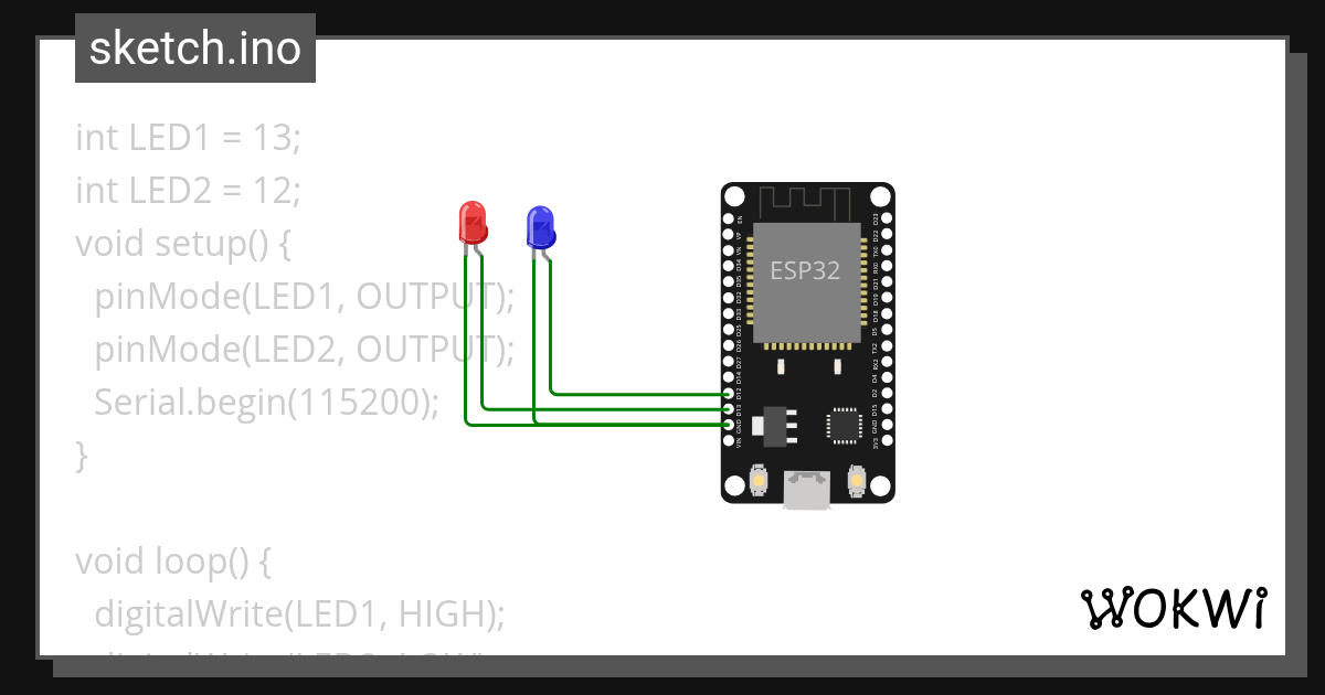 Latihan 1d Wokwi Esp32 Stm32 Arduino Simulator 8505