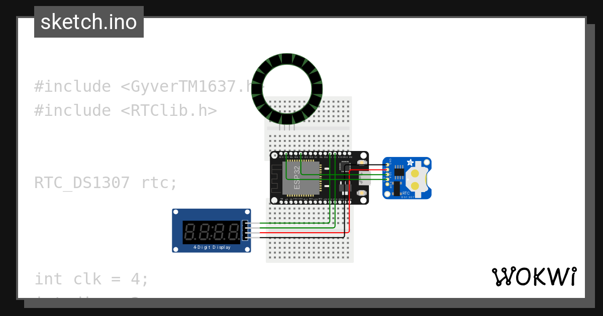 C2811 Rtc Disp Wokwi Arduino And Esp32 Simulator