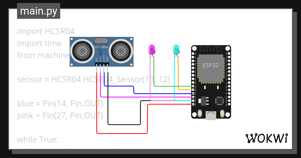 HCSR04 Copy 3 - Wokwi ESP32, STM32, Arduino Simulator HCSR04 Copy 3 - Wokwi ESP32, STM32, Arduino Simulator
