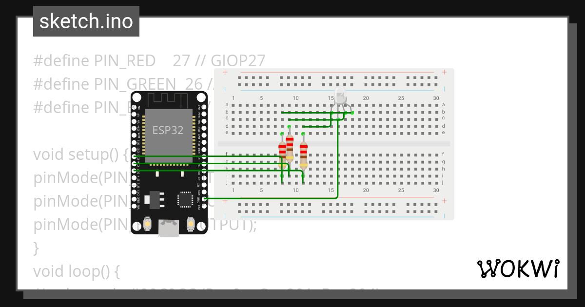 RGB - Wokwi ESP32, STM32, Arduino Simulator