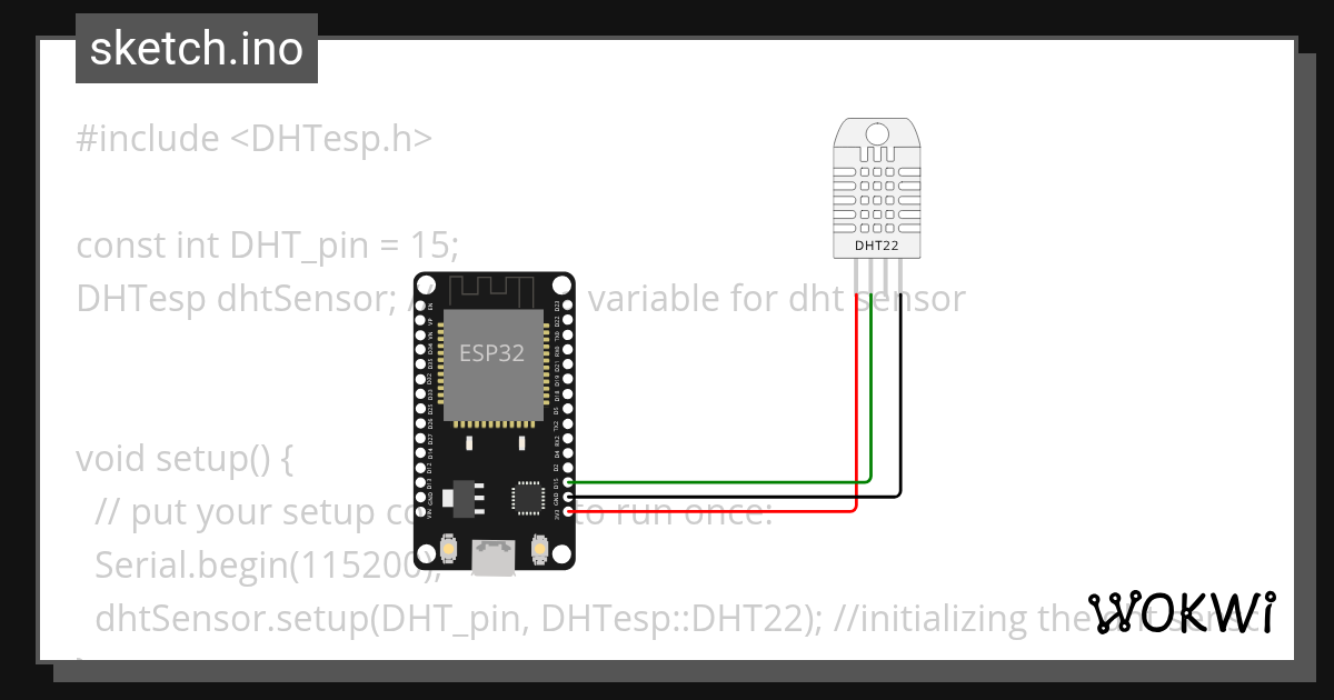 DHT sensor - Wokwi ESP32, STM32, Arduino Simulator DHT sensor - Wokwi ESP32, STM32, Arduino Simulator