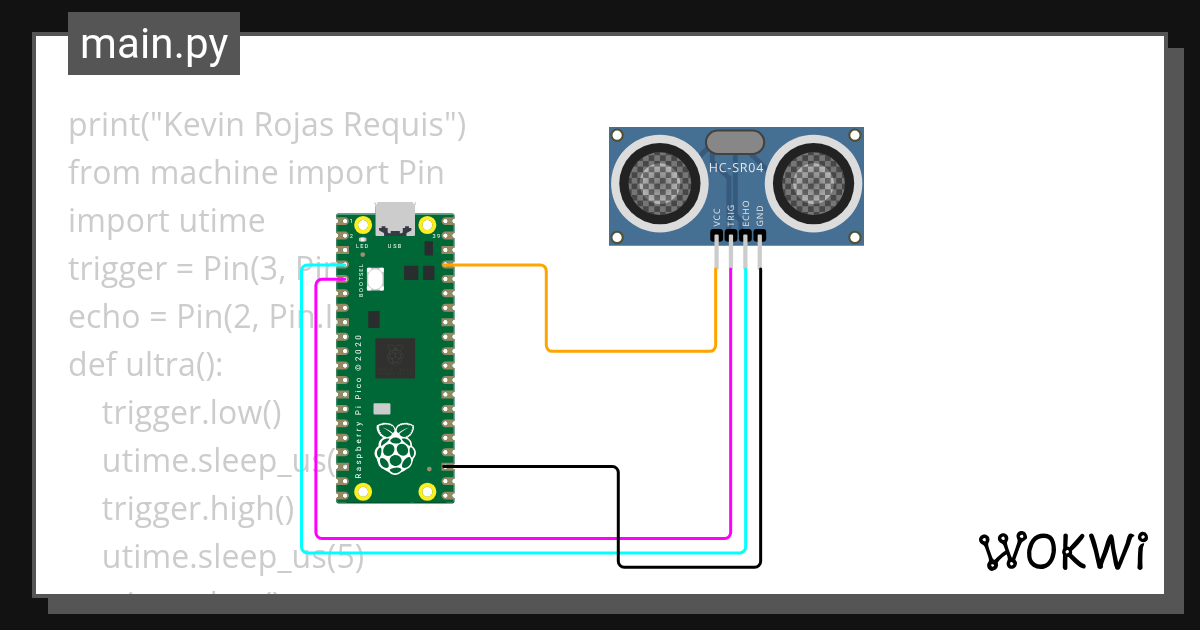 Ultrasonido Wokwi Esp32 Stm32 Arduino Simulator
