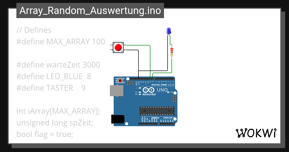 Array_Random_Auswertung.ino - Wokwi ESP32, STM32, Arduino Simulator