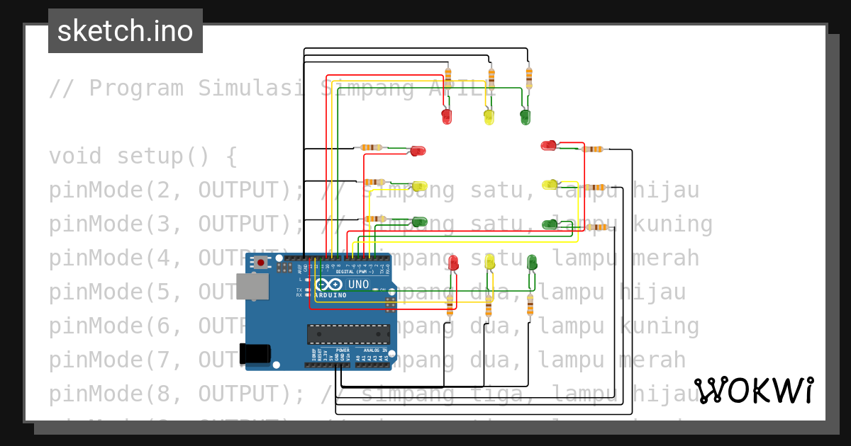 Project Apill Simpang 4 Wokwi Arduino And Esp32 Simulator 9290