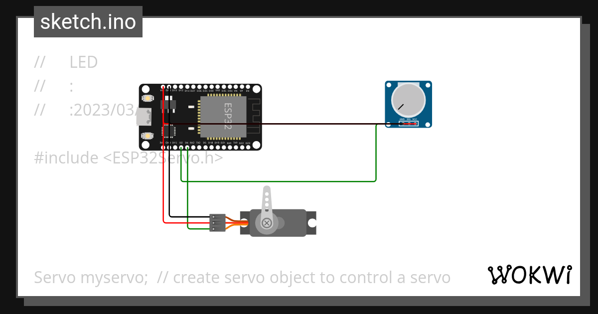 程式設計伺服馬達o Wokwi Esp32 Stm32 Arduino Simulator 2275
