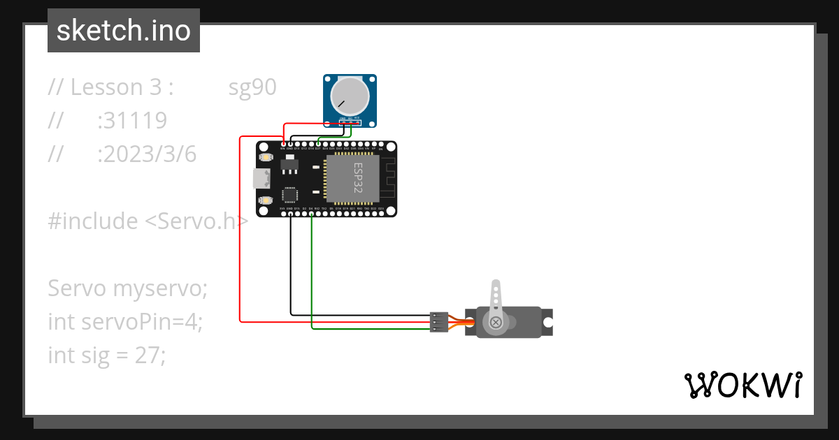 程式設計_伺服馬達sg90.ino - Wokwi ESP32, STM32, Arduino Simulator