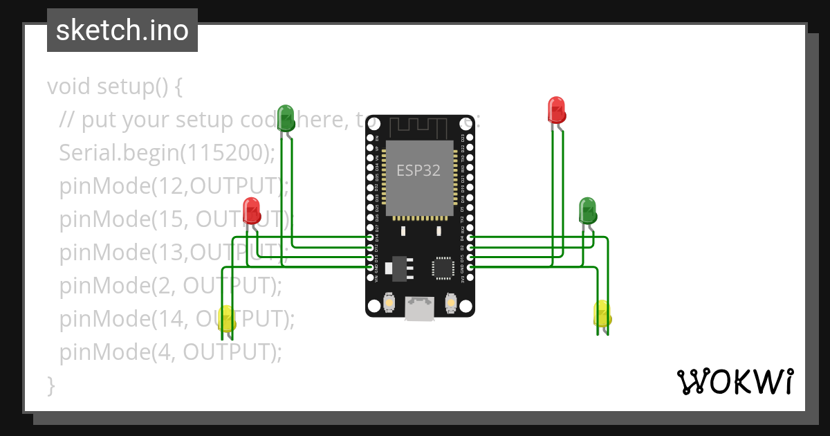 DRS TRAFFIC - Wokwi ESP32, STM32, Arduino Simulator