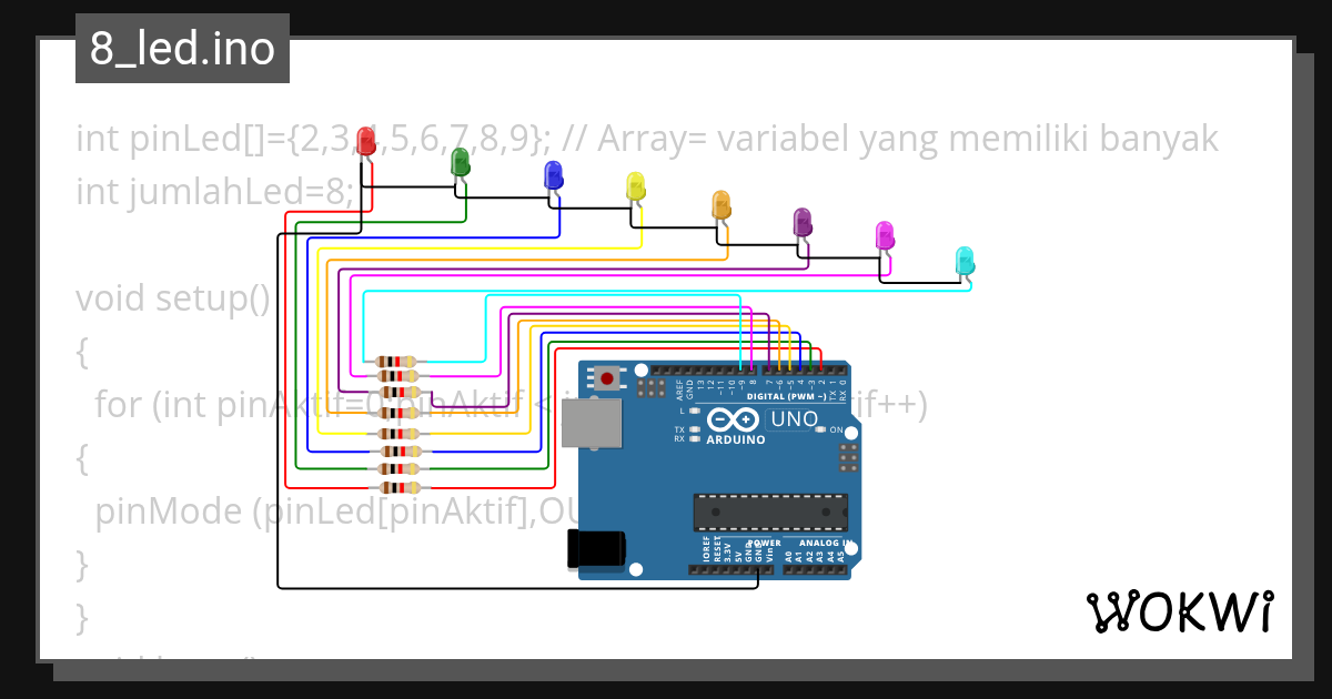 8led Copy Copy Wokwi Esp32 Stm32 Arduino Simulator 