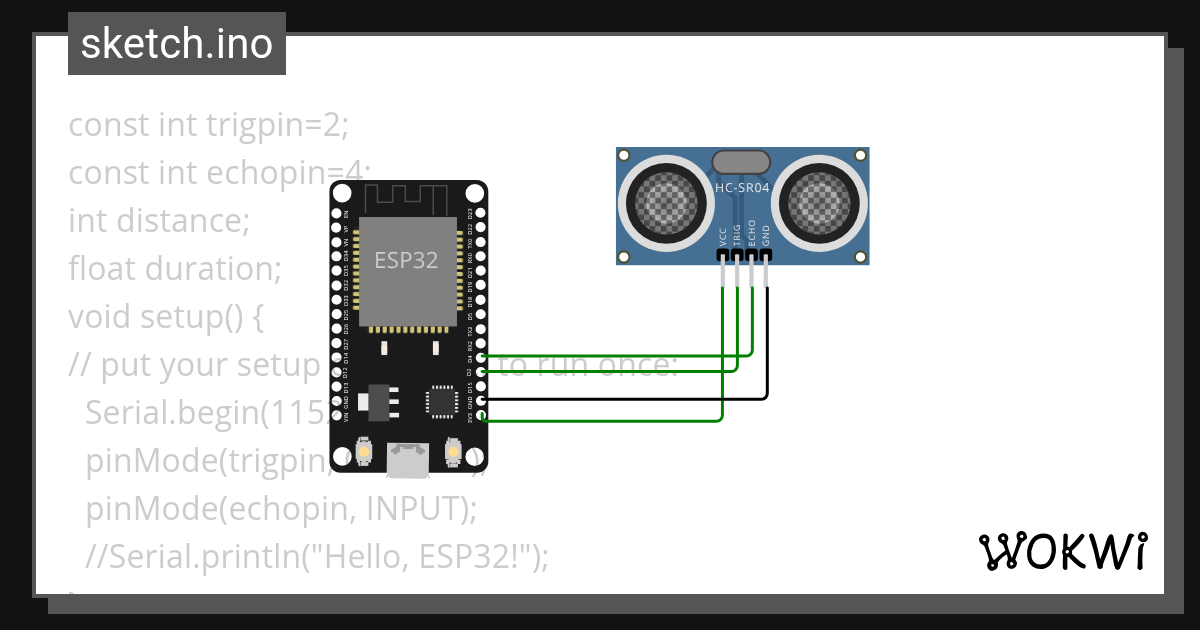 dlc ultrasonic Copy - Wokwi ESP32, STM32, Arduino Simulator