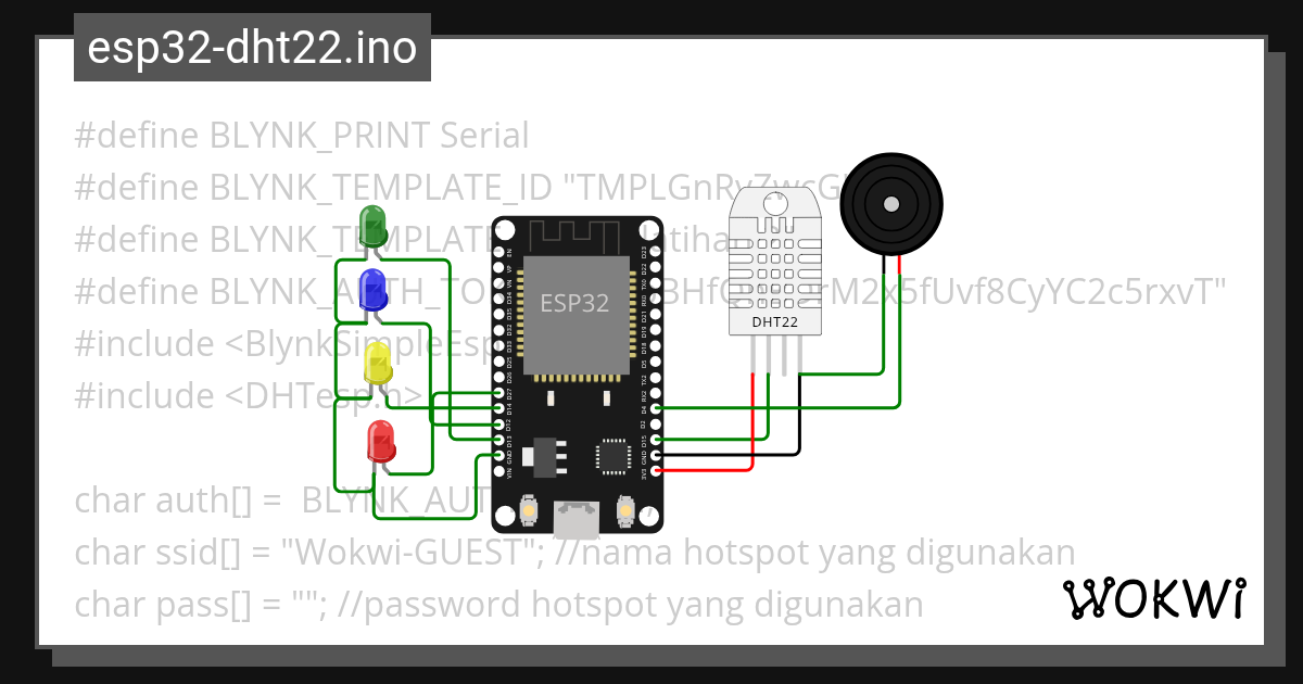latihan 2 - Wokwi ESP32, STM32, Arduino Simulator