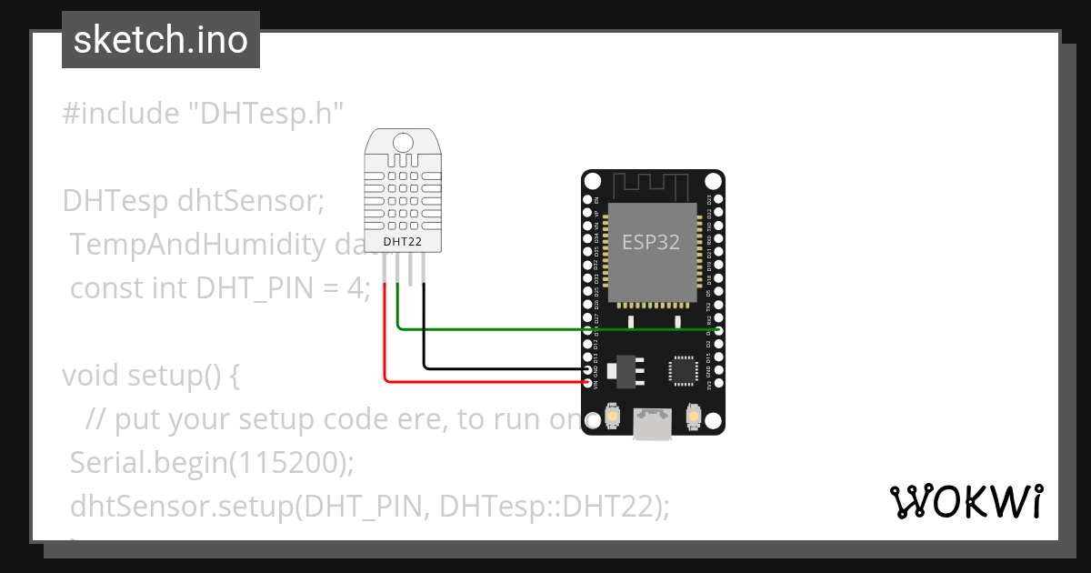 dht - Wokwi ESP32, STM32, Arduino Simulator