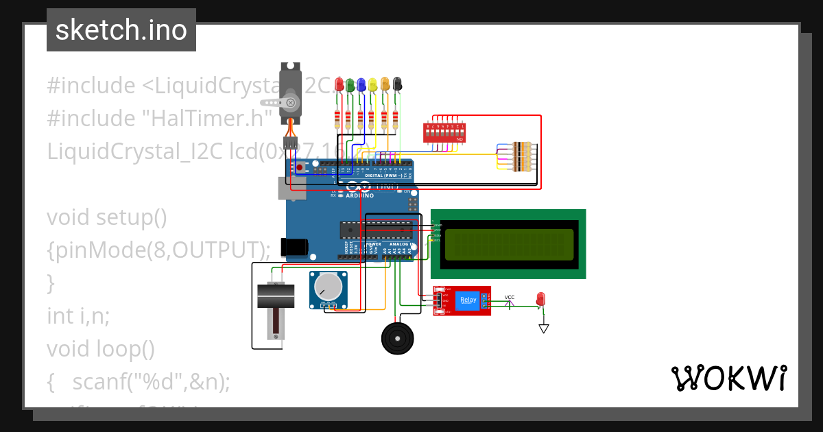 EX_array cicli base - Wokwi ESP32, STM32, Arduino Simulator