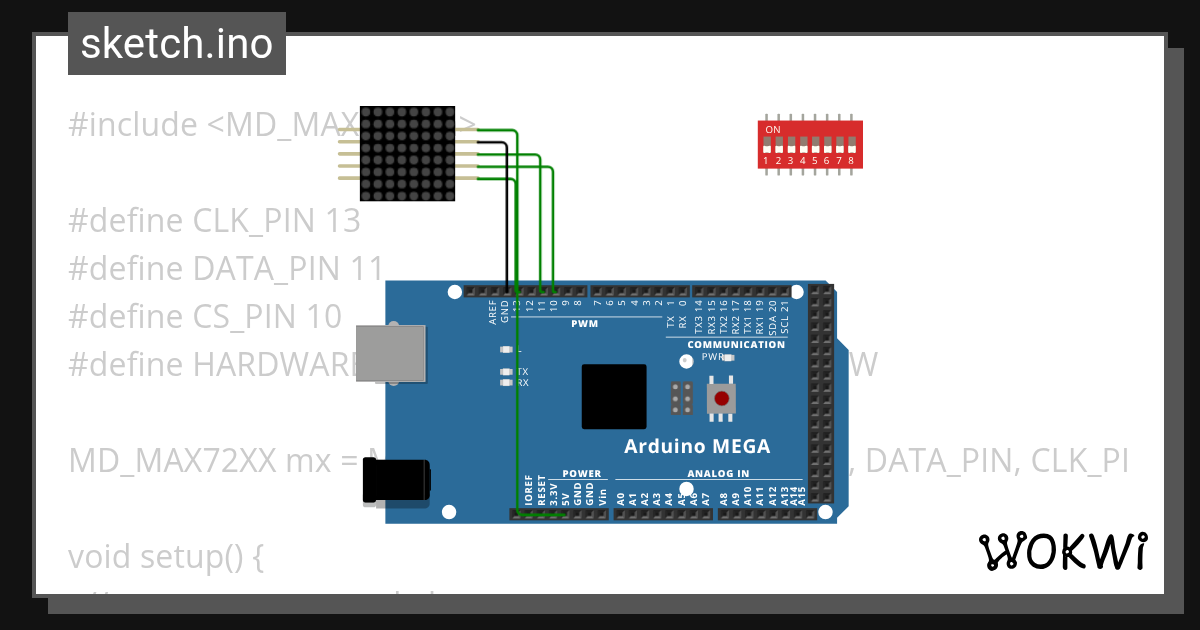 L2 C1 LED Dot - Wokwi ESP32, STM32, Arduino Simulator