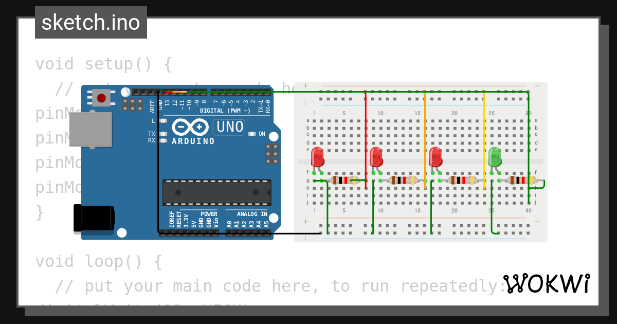 Race Lights Wokwi Esp32 Stm32 Arduino Simulator 4836