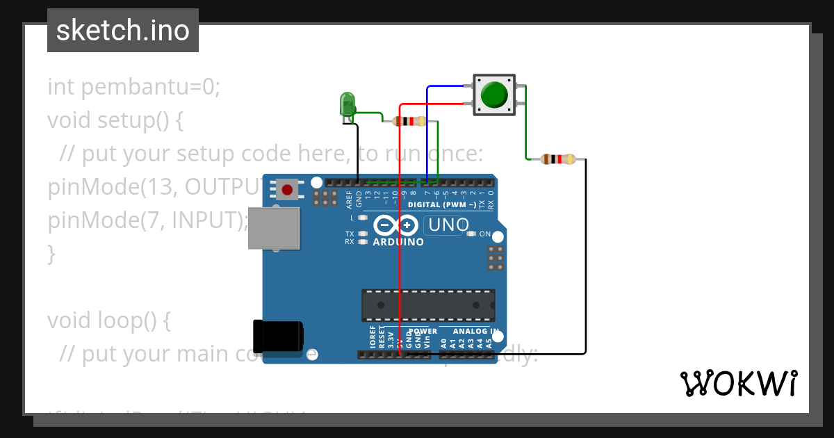 praktik 1 - Wokwi ESP32, STM32, Arduino Simulator
