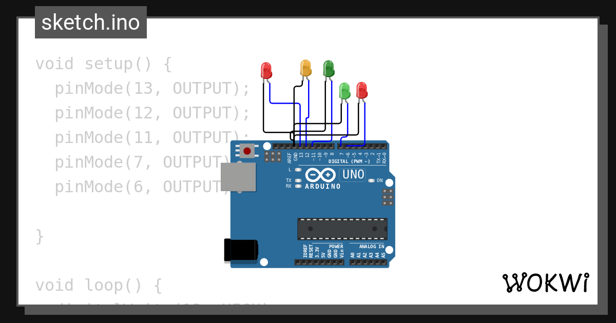 Semafor Wokwi Esp32 Stm32 Arduino Simulator 5921