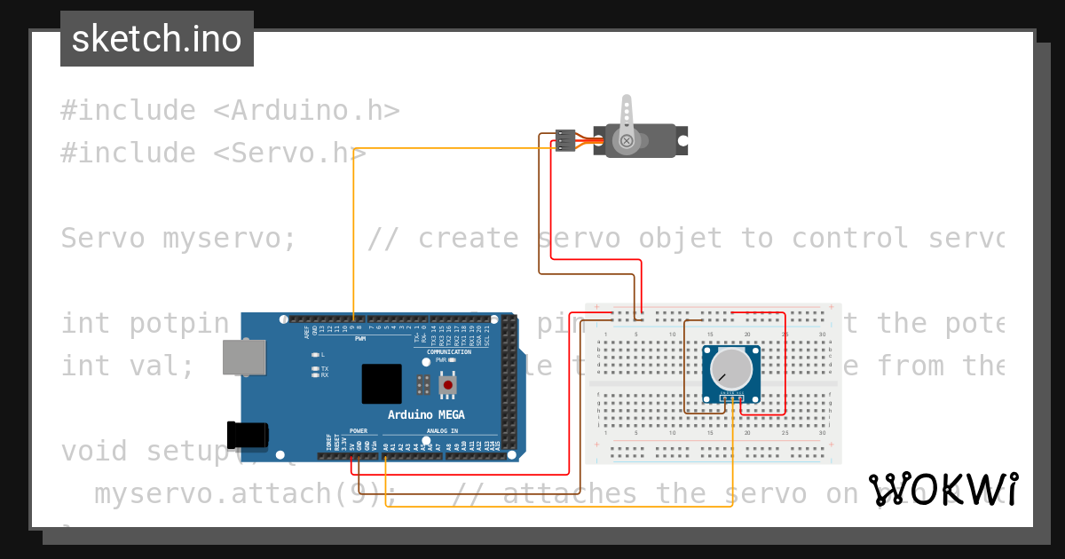 Servo Knob Wokwi Esp32 Stm32 Arduino Simulator 6267