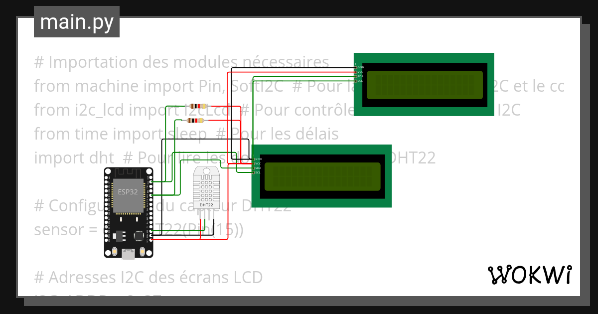 i2c_lcd - Wokwi ESP32, STM32, Arduino Simulator